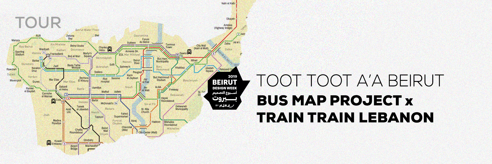 Toot Toot A’a Beirut by Bus Map Project X Train Train Lebanon - Beirut ...