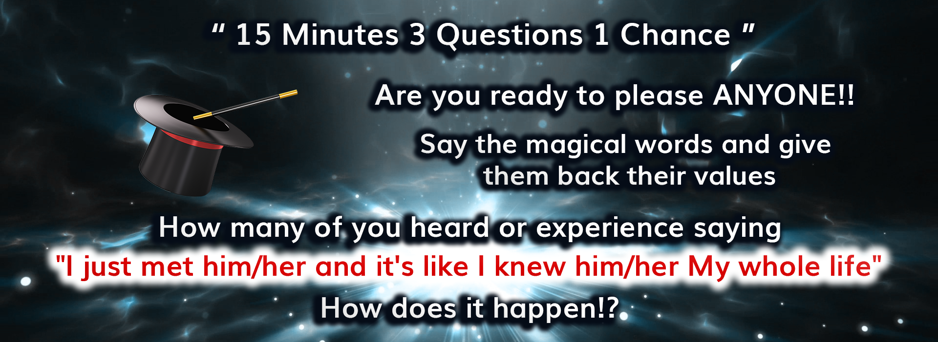 15 Minutes 3 Questions 1 Chance - ihjoz