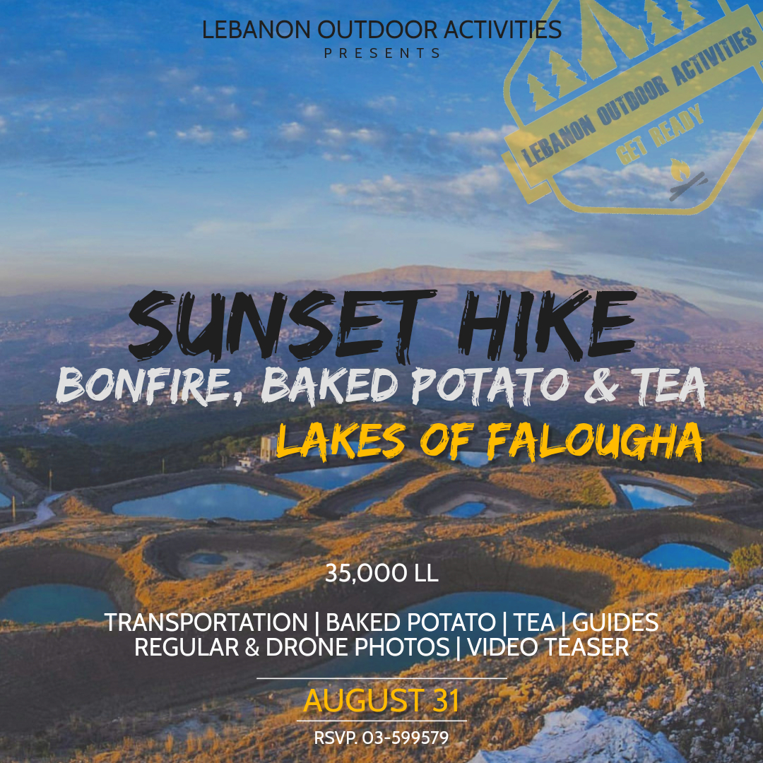 *SUNSET HIKE & BONFIRE IN FALOUGHA (LAKES) WITH LEBANON OUTDOOR ...
