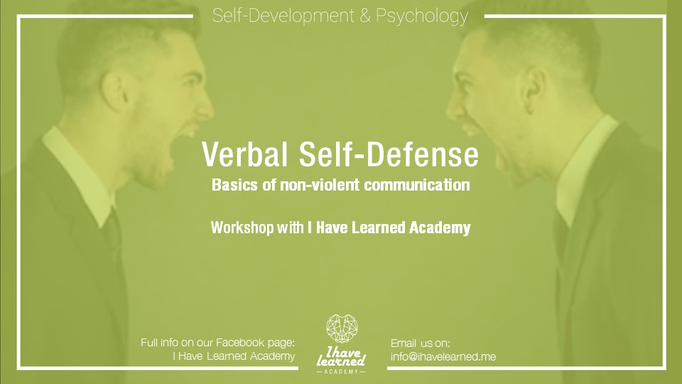 Verbal Self-Defense Workshop at I Have Learned Academy - ihjoz