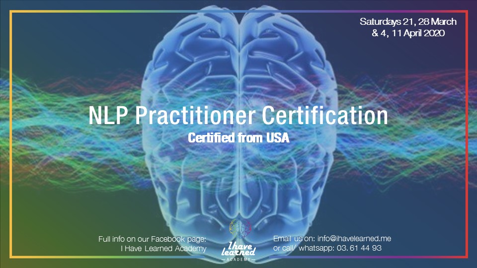 NLP practitioner Certification from USA - I Have Learned Academy - ihjoz