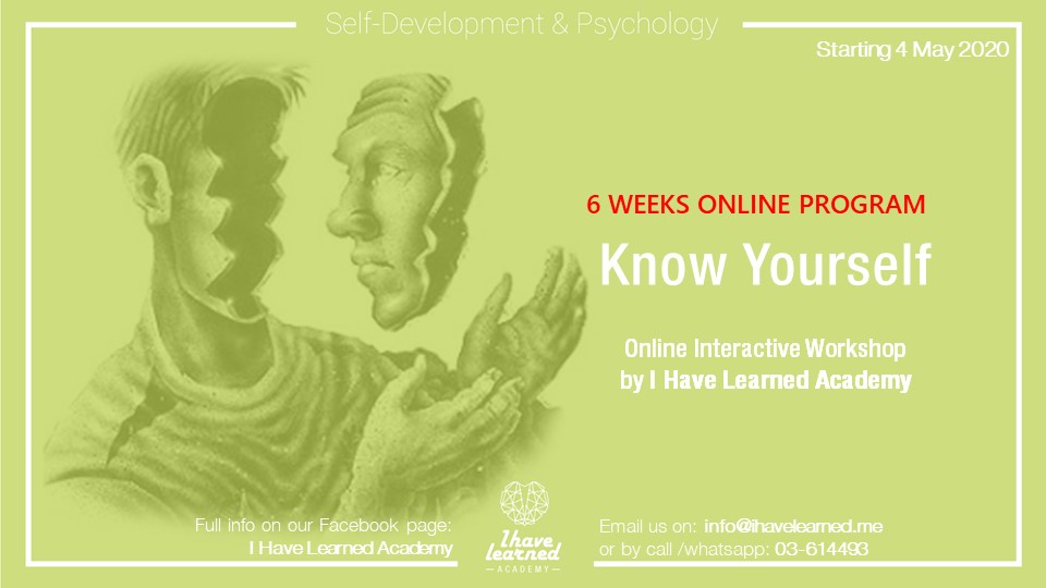 Know Yourself - 6 weeks online program by I Have Learned Academy - ihjoz