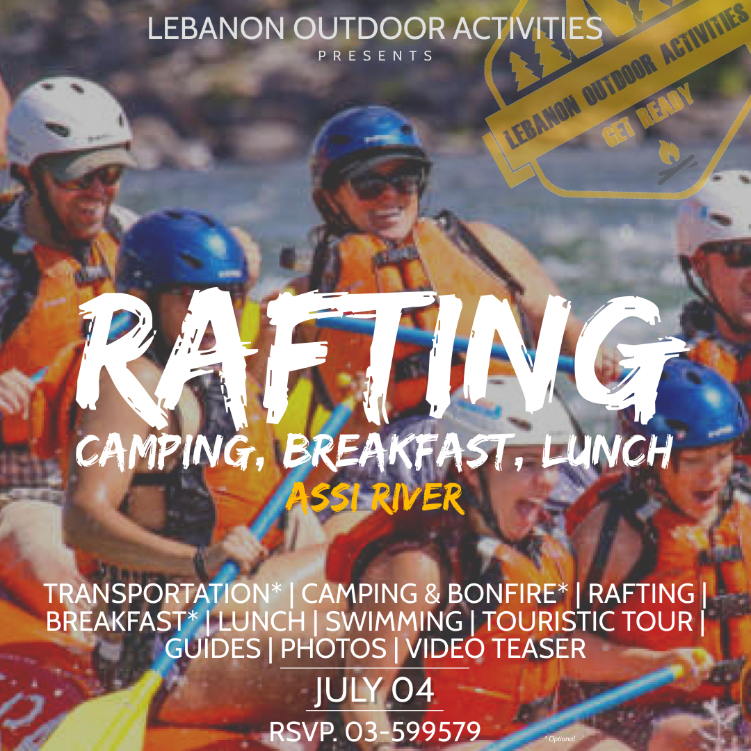 CAMPING | RAFTING | TOURISTIC TOUR | HERMEL & ASSI RIVER | LEBANON ...