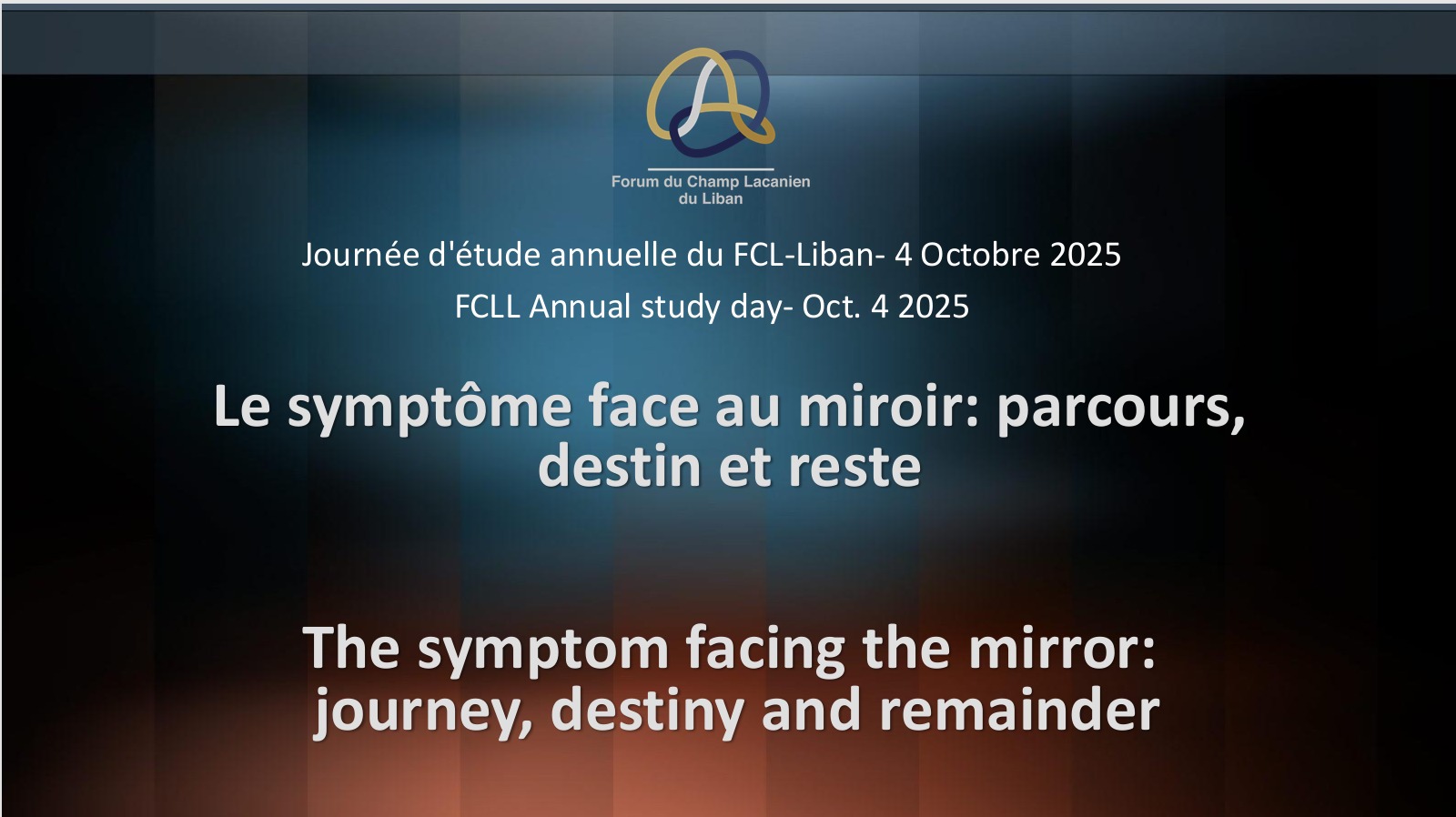 FCLL Annual Study Day 2025: "The symptom facing the mirror: journey ...
